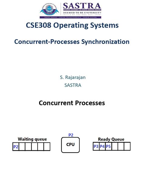 Concurrency And Synchronization 1 Pdf Process Computing Parallel Computing