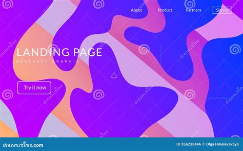 Digital Poster Pink Vibrant Cover Dynamic Layout Stock Vector