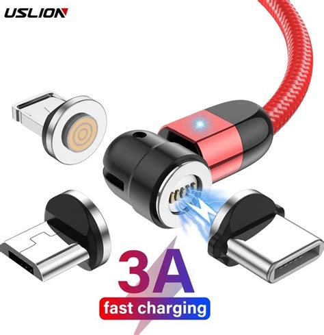 Femur In Magnetische Oplaadkabel Meter Usb A Naar Lightning Usb A Naar Bol