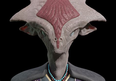 Alien Bust Sculpt Cgtrader
