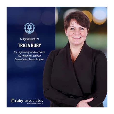 The Engineering Society Of Detroit On Linkedin Tricia Ruby To Receive