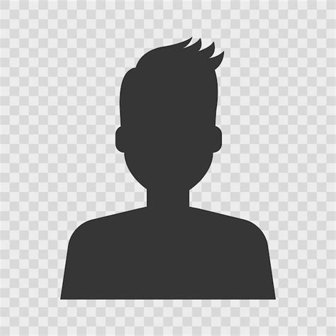 사람 머리 실루엣 프로필 얼굴 Iconvector 그림 프리미엄 벡터