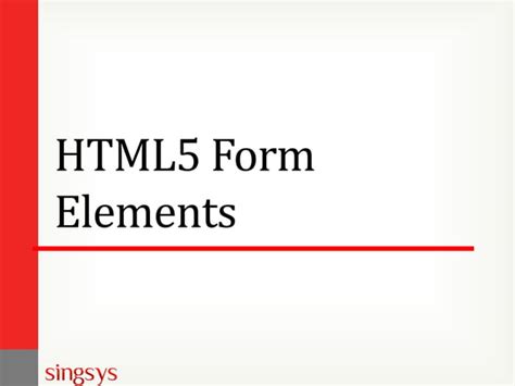 Html5 Tutorial For Beginners Ppt