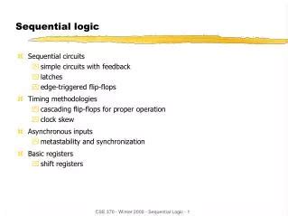 PPT Lecture 4 Sequential Logic Miscellaneous PowerPoint Presentation ID 2405882