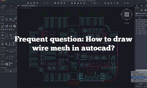 Frequent Question How To Draw Wire Mesh In Autocad
