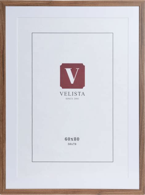 Рамка с паспарту Velista 24W-6012-3v МДФ 50х70 см Орех (2801000013230 ...