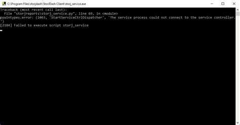 Windows Service Wont Start · Issue 34 · Sibblegpstorj Dashboard Client · Github