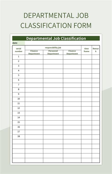 Free Classification Table Templates For Google Sheets And Microsoft