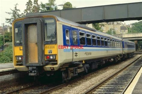 Photo Class 155 Sprinter Unit 155308 At Bradford Oa Rr Heads South £2
