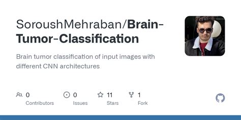 GitHub SoroushMehraban Brain Tumor Classification Brain Tumor Classification Of Input Images