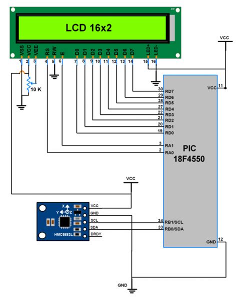 How To Interface Magnetometer HMC5883L With PIC18F4550 Pantech AI
