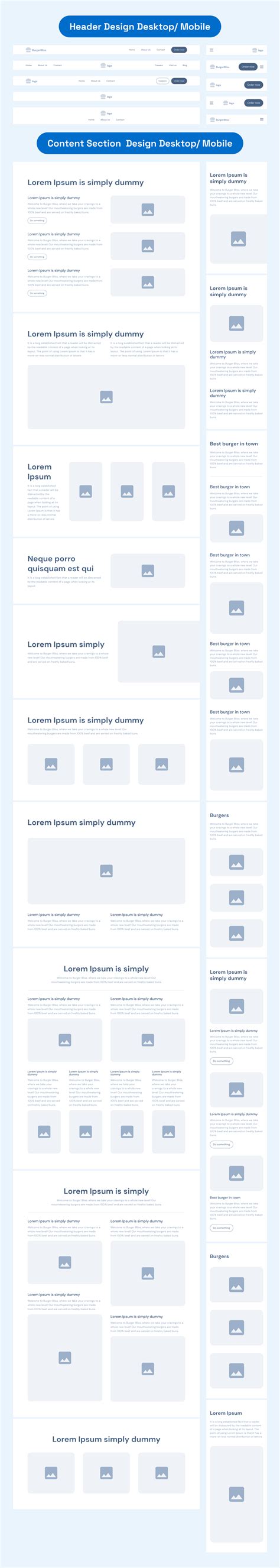 Website Wireframes Ui Kit By Aashifa Sheikh On Dribbble