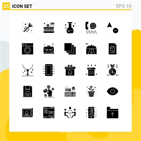 25 Universal Solid Glyph Signs Symbols Of Rating Help Patrick Emotion Test Editable Vector