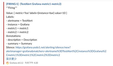 How To Proper Template Messages On Grafana 83 New Alert Manager