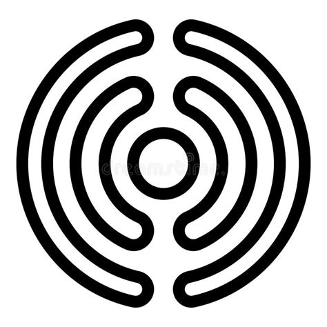 Vector De Contorno Del Icono De La Olla De Inducci N Redonda Cocina Moderna E Inteligente Stock