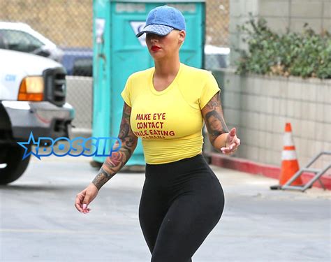 Amber Rose Hits Gym To Workout Curves
