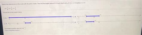 Solved Sketch The Interval On The X Axis With The Point