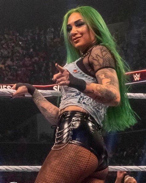 Shotzi Wwe Liv Morgan Yellow Gear Shotzi Blackheart 2024 Wwe Green Hair