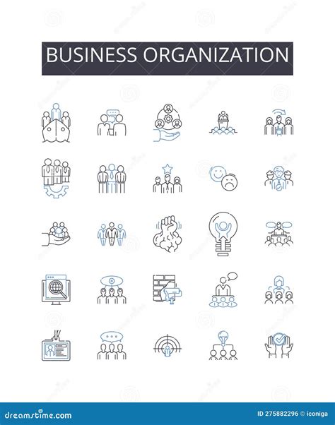 entity structure line icons collection hierarchy architecture nerk existence framework