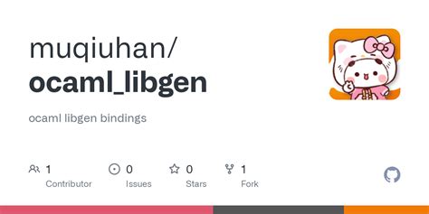 Github Muqiuhanocamllibgen Ocaml Libgen Bindings