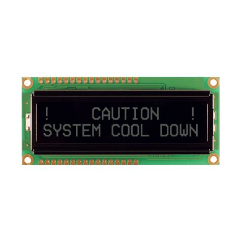 2x16 Character Lcd Fstn Display K1z With Green Backlight