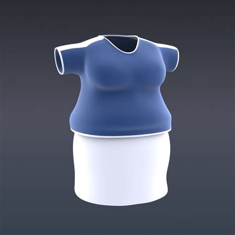 White Lady Rigged 3d Max