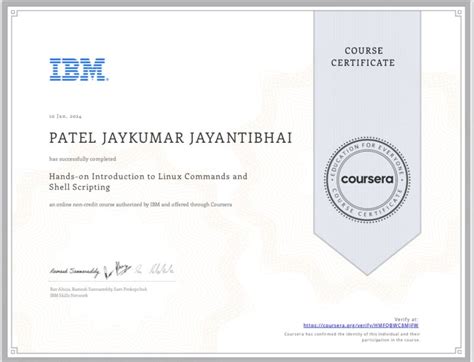 Jay Patel On Linkedin Certificate Of Completion For Hands On