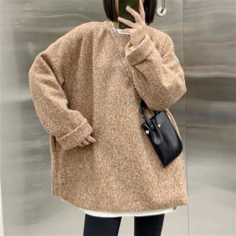 Deargod正韓女裝歐洲站2022秋季慵懶風圓領顯瘦a字版長袖套頭衛衣洋氣毛呢上衣潮 邁超生活館 Iopen Mall