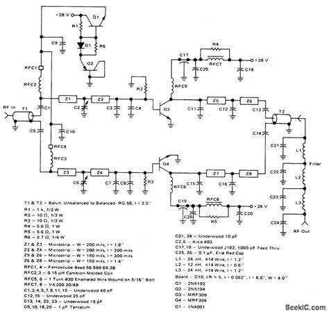 100wpep420450mhzpushpulllinearamplifier Amplifiercircuit