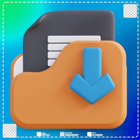 Premium Psd 3d Illustration Of File Management Folder Download 3