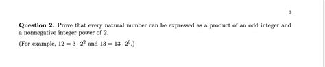 solved question 2 prove that every natural number can be