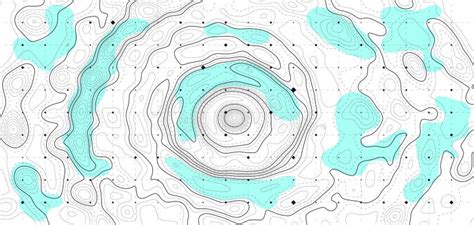 Topographic Map Background Geographic Line Map With Elevation