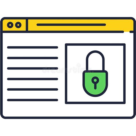 Safe User Interface Icon Vector Isolated On White Stock Vector