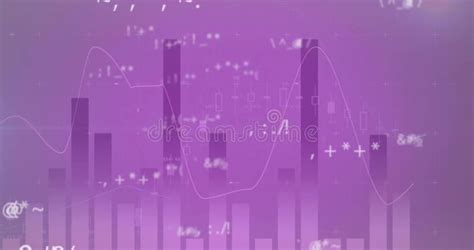 animation of data processing on purple background stock footage video