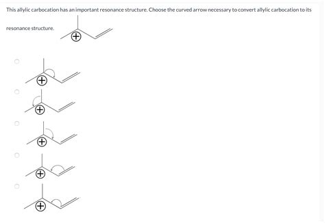 Solved This Allylic Carbocation Has An Important Resonance