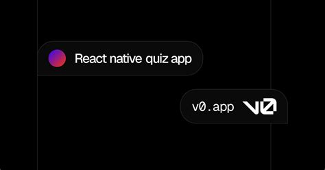 React Native Quiz App V0 By Vercel