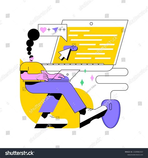 Click Tracking Abstract Concept Vector Illustration Stock Vector
