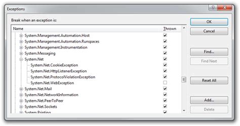 Saving Debug Exceptions Settings — Faithlife Code Blog