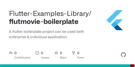 Github Flutter Examples Libraryflutmovie Boilerplate A Flutter Boilerplate Project Can Be