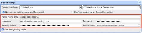 Adding A Salesforce Portal Connection Provar Documentation