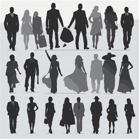Premium Vector Human Silhouettes