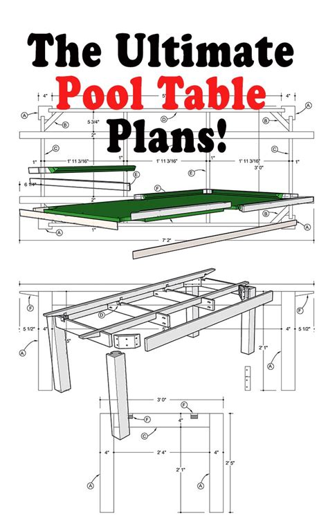 Pool Table Plans To Build A Billiards Pool Table DIY Diy Pool Table Billiard Pool Table