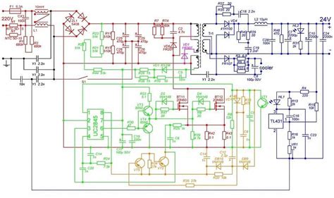 An Easy To Follow Circuit Diagram For A Switch Mode Power Supply
