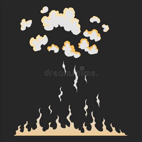 Explosion Animation Effect For Game Burst Explosion In Cartoon Style