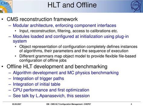 Ppt Cms High Level Trigger Configuration Management Powerpoint Presentation Id3540818
