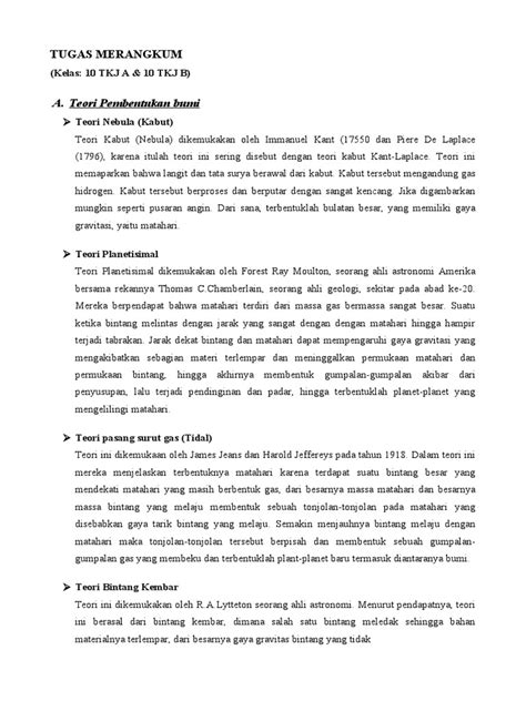 Teori Pembentukan Bumi Pdf