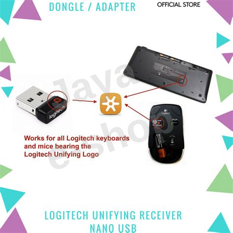 Jual Dongle Receiver Logitech Unifying [up To 6 Logitech Devices