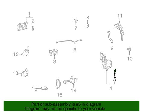 1993 2004 Toyota 1993 2004 Toyota Lock Assembly Snap 69759 20090