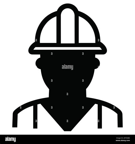 Construction Worke Vector Simple Icon Stock Vector Image And Art Alamy