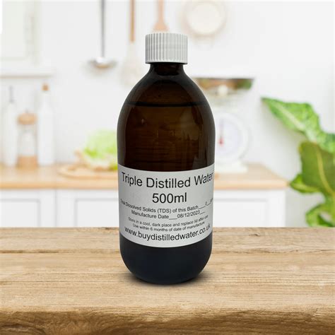500ml Amber Glass Triple Distilled Water Buy Online With Delivery